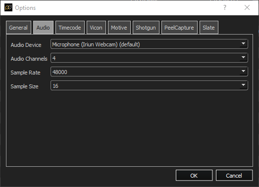 PeelCapture – Settings – PeelDev Support